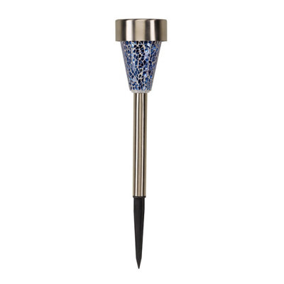 Smart Solar LED Mosaic Stake Light (6 Pack) Mixed Brushed Stainless ...
