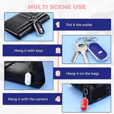 Smart Wireless Bluetooth Key Finder with Whistle Sound Anti Lost Tracker