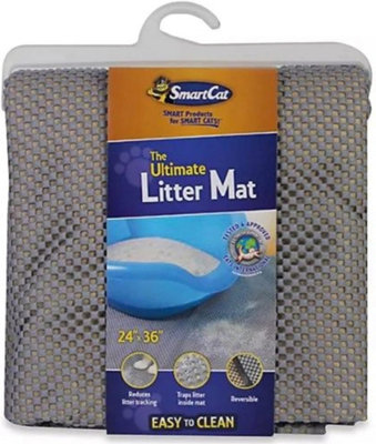 SmartCat Cat Litter Mat Large Reversible Beige Litter Catcher Easy ...