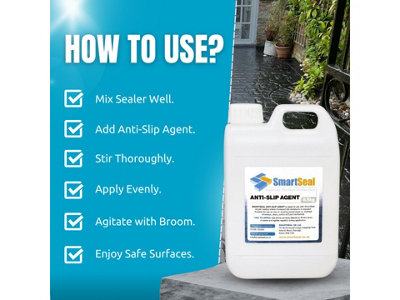 Smartseal Anti-Slip Additive, Mix With Imprinted Concrete Sealer ...