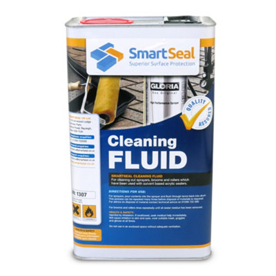 Smartseal - Application Tools Cleaning Fluid (5L) - Remove Solvent-Based Sealer Residue from ...