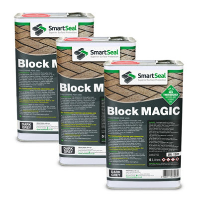 Smartseal - Block Magic-Dark Grey (3x5L) - A Re-colouring Block Paving ...