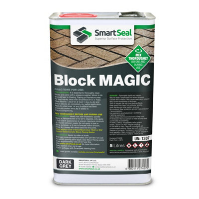 Smartseal - Block Magic - Dark Grey (5L) - A Re-colouring Block Paving ...