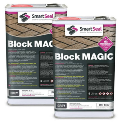 Smartseal - Block Magic - Grey (2x5L) - A Re-colouring Block Paving ...
