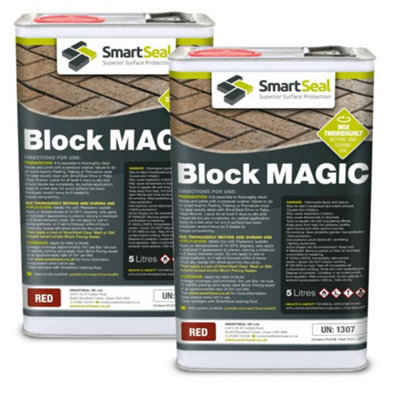 Smartseal - Block Magic - Red (2x5L) - A Re-colouring Block Paving ...