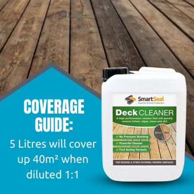 Smartseal Decking Cleaner, Fast Acting Deck Cleaner, Removes Moss ...