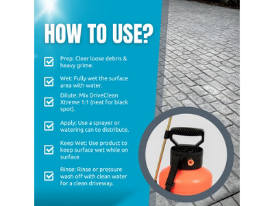 Smartseal - Driveway Cleaner Xtreme, Black Spot Drive Cleaner, Dirt and ...