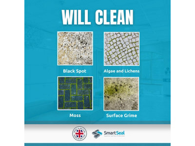 Smartseal - Driveway Cleaner Xtreme, Black Spot Drive Cleaner, Dirt and ...