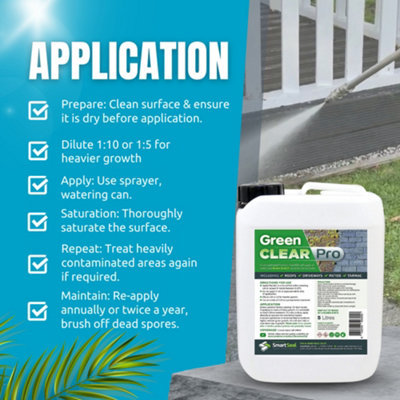Smartseal - Green Clear Pro, Lichen and Algae Killer for Roofs ...
