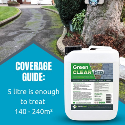 Smartseal - Green Clear Pro, Lichen and Algae Killer for Roofs ...