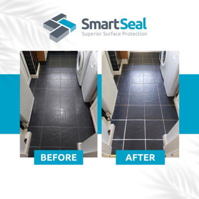 Smartseal Grout Restorer, Grout Magic (Dark Brown), Grout Sealer ...