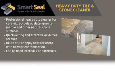 Smartseal Heavy Duty Tile and Stone Cleaner, Bathroom Cleaner, Floor ...