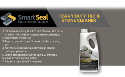 Smartseal Heavy Duty Tile and Stone Cleaner, Bathroom Cleaner, Floor ...