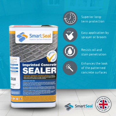 Smartseal Imprinted Concrete Sealer Kit, Silk Wet Look, Transform ...