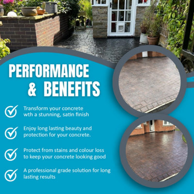 SMARTSEAL IMPRINTED CONCRETE SEALER, SILK WET LOOK, DRIVEWAY SEALER FOR ...