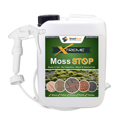 Smartseal Moss Killer, Xtreme Moss Stop and Algae Killer, Easy to apply ...