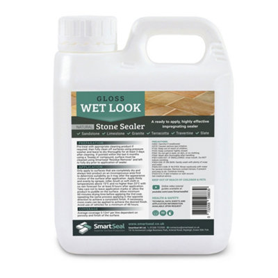Smartseal Natural Stone Sealer - Wet Look Finish (1L) - Indoor/Outdoor ...