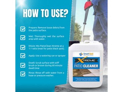 Smartseal - Patio Cleaner Xtreme, Black Spot Patio Cleaner, Dirt and ...
