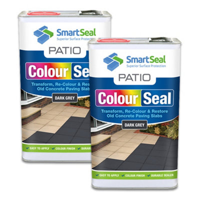 Smartseal Patio ColourSeal, Dark Grey, Seal and Restore Concrete Paving ...
