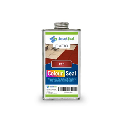 Smartseal - Patio ColourSeal - Red (150ml SAMPLE) Seal & Restore Old ...