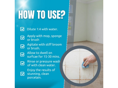 Smartseal Porcelain Tile Cleaner, Ultimate Porcelain Cleaner, for ...