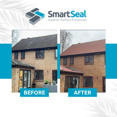 Smartseal Roof Tile Sealer, For Concrete, Slate and Clay Tiles, 10 Year ...