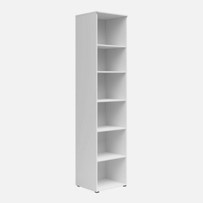 Smarty 5 Tier Open Shelving Unit 45cm - White