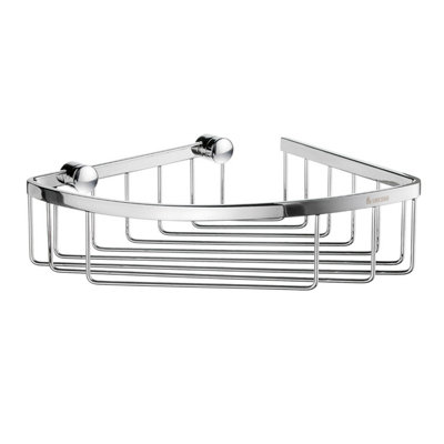 Smedbo Chrome Corner Shower Basket Wall Mounted Soap Caddy