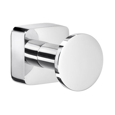 Smedbo Pair of Polished Chrome Towel Hooks Wall Mounted Storage