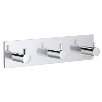 Smedbo Polished Chrome Towel Hooks Wall Mounted Bathroom Storage