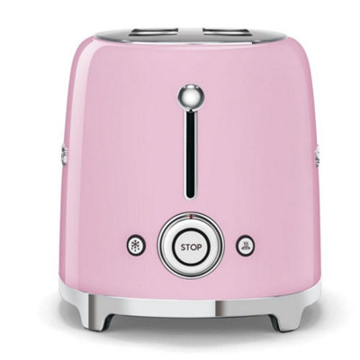 Smeg Toaster 2 Slice Gloss Pink