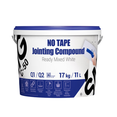 SMIG C-50 Ready Mixed White No Tape Jointing & Filling Compound 17kg at B&Q
