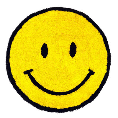 Smiley Face Reversible Bath Mat