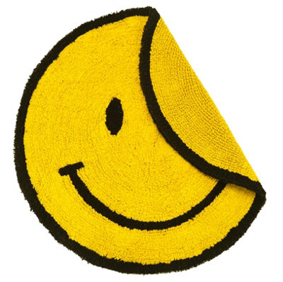 Smiley Face Reversible Bath Mat