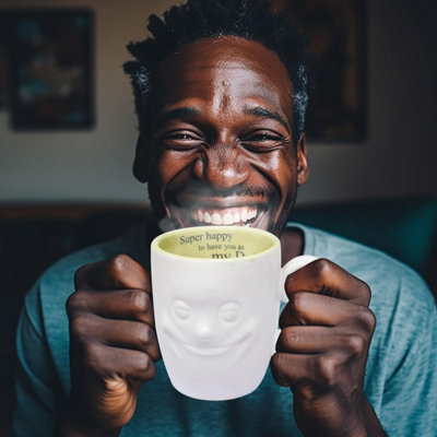 Smiling Face Mug Tea Coffee Ceramic Cup Gift Set Fine China Novelty New ...
