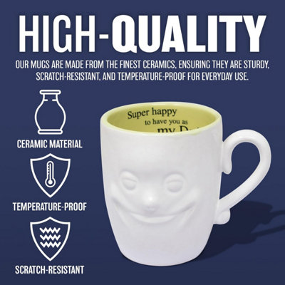 Smiling Face Mug Tea Coffee Fine China Ceramic Cup Gift Set Novelty New ...