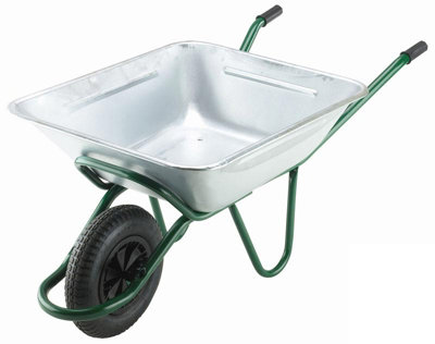 Smithfield Galvanised Wheelbarrow With 100kg/175l Pan Capacity ...