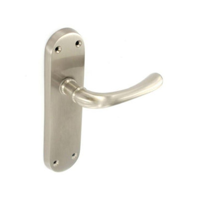 Smiths Architectural Rosa Satin Nickel Plated Latch Handle Silver (68mm ...