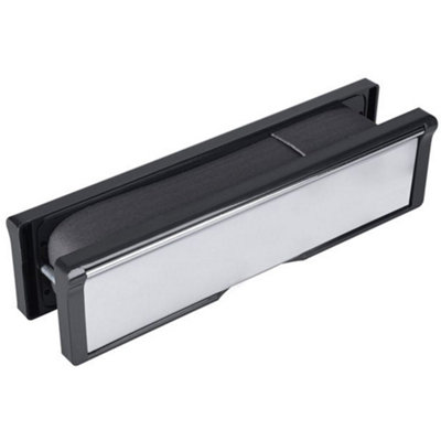 Smokeproof Intumescent Letterbox Assembly - 303mm Width Polished Chrome ...
