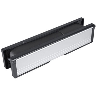 Smokeproof Intumescent Letterbox Assembly - 303mm Width Satin Aluminium ...