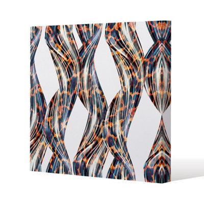 Snake & Leopard Skin (Canvas Print) / 77 x 77 x 4cm