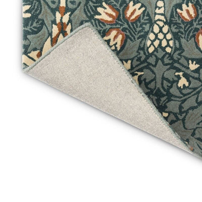 Snakeshead Runner Rugs 127207 in Thistle Russet by William Morris ...