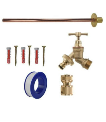 Snap-On Bib Tap Outdoor Basic Tap Kit 1 with Brass Hose Connector ...