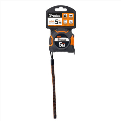 Snap Tape Measure 25mm Wide with Belt Clip - 5 Meters