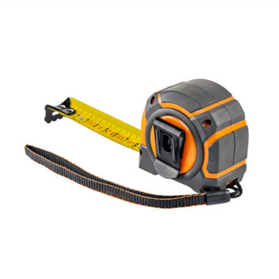 Snap Tape Measure 25mm Wide with Belt Clip - 8 Meters (Pack of 10)