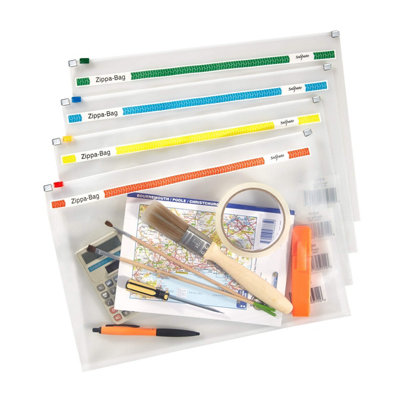 Snopake A4 Plus Zippa-Bag with Top Zip Pack of 25 355 x 235 mm ...
