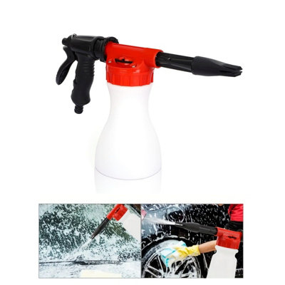 Snow Foam Car Wash Spray Gun Bottle 900ml Universal Hose Connector