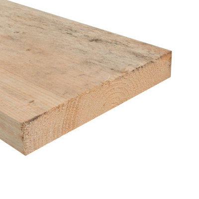 Snowdon Timber Factory Reject Unbanded Scaffold Board (L) 1.95m (W ...
