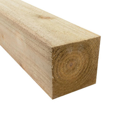 Snowdon Timber Garden FP448T2 Treated 4x4" Fence Post (H) 2.4m (W ...