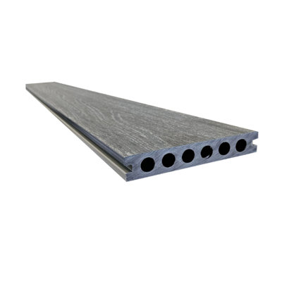 Snowdon Timber Garden HD Dual Carbon/Antique Composite Decking Board (L ...